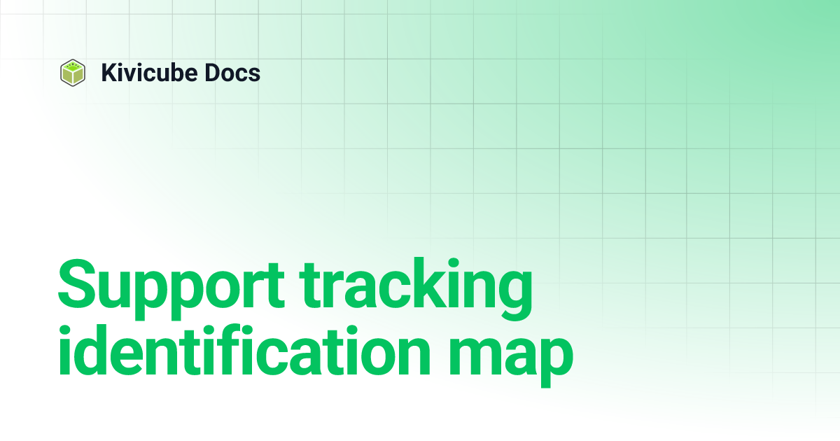 Support tracking identification map | Kivicube Docs